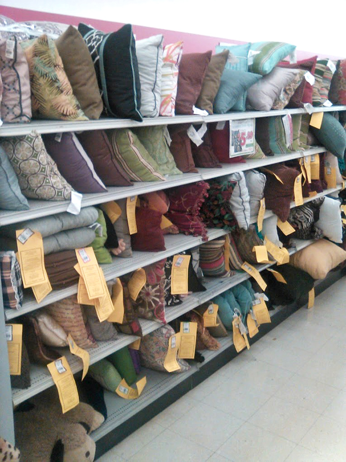 Pillow paradise! This decorative cushion collection could outfit every couch in Columbus with enough left over for fort-building emergencies.