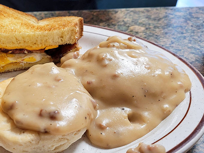 Biscuits and gravy – the comfort food equivalent of a warm hug from your favorite aunt who doesn't care about your cholesterol levels.