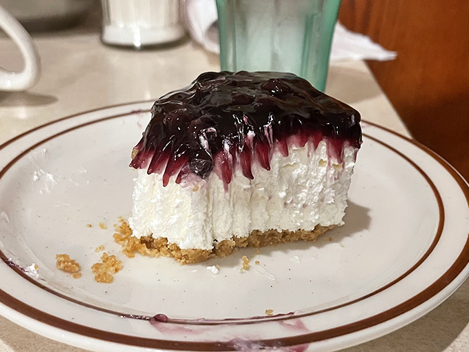 Blueberry cheesecake that strikes the perfect balance between sweet and tangy. One bite and you'll understand why diets were made to be broken.