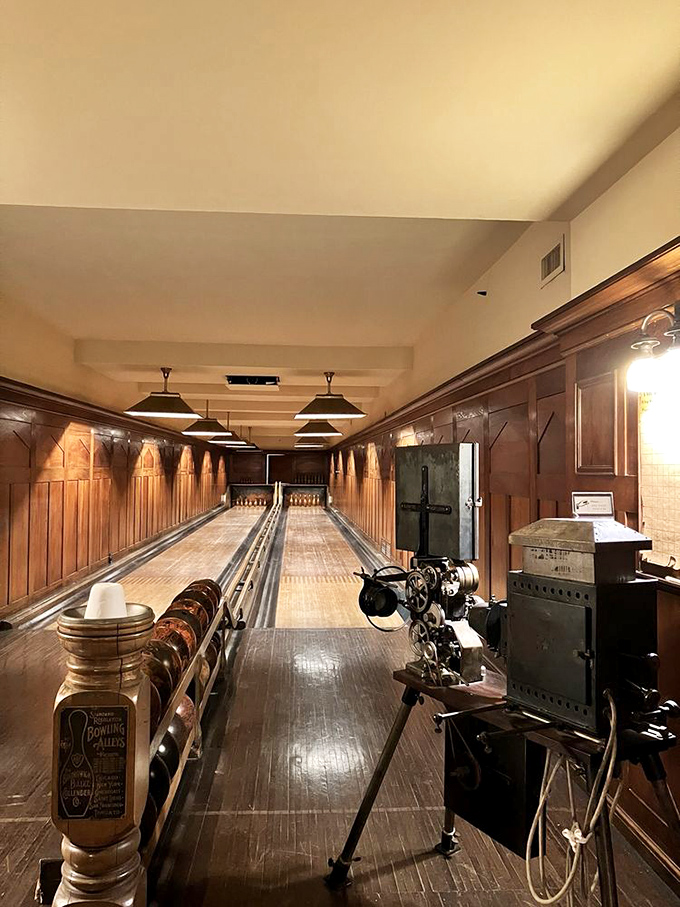 Yes, that's a private bowling alley. Because when you're this wealthy, "going bowling" doesn't mean leaving home.