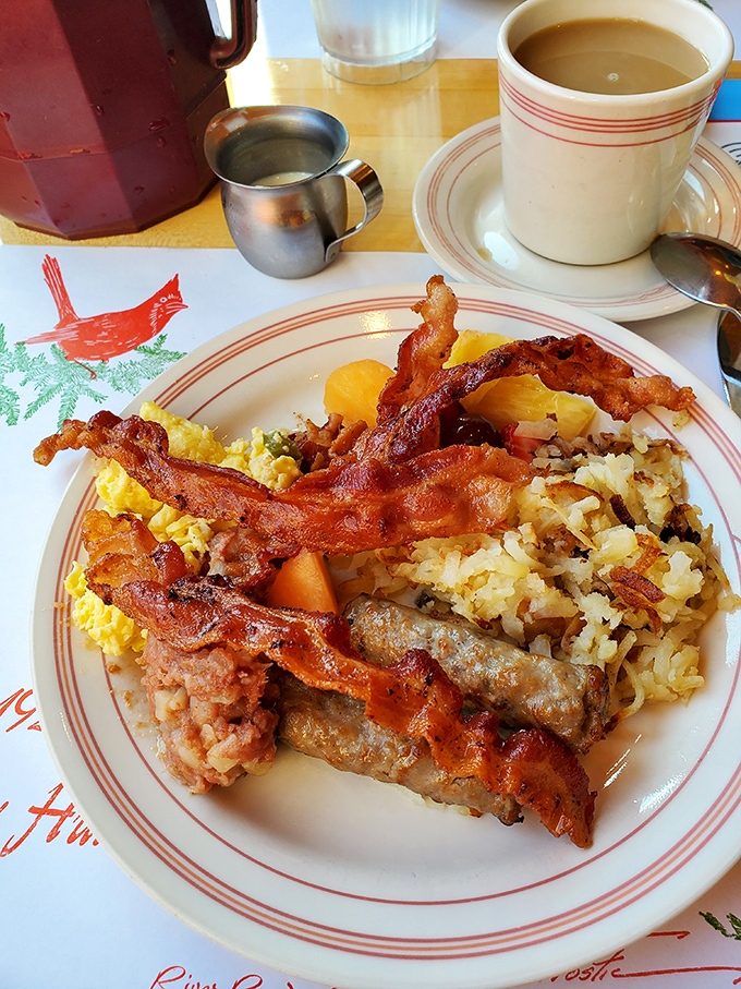 Start your morning right with a breakfast that proves some traditions never need fixing or improving.