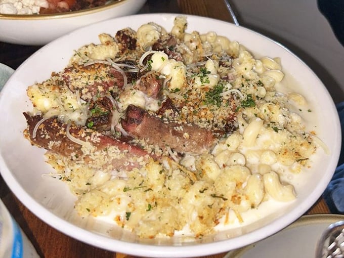 Comfort food gets a glow-up with this Burnt Ends Mac & Cheese. Smoky brisket and toasted breadcrumbs elevate this childhood favorite to sophisticated indulgence.