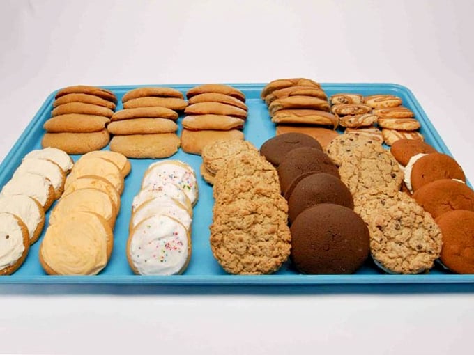 Cookie perfection comes in many forms. From classic chocolate chip to snickerdoodles, this tray represents the United Nations of cookie diplomacy.