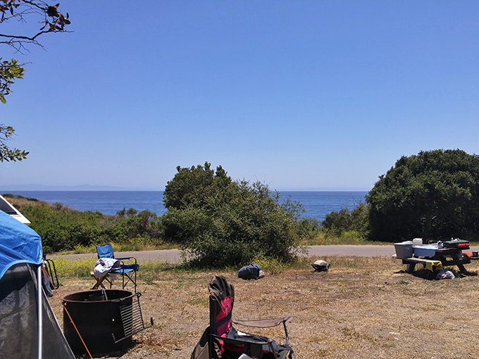 Camping with an ocean view? It's like the universe is saying, "Here's your reward for surviving that traffic on the 405."