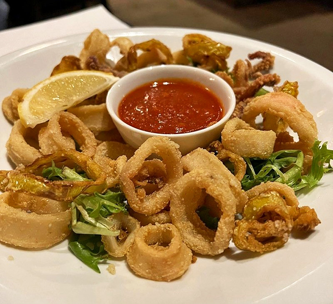 Crispy calamari that shatters delicately between your teeth—the way God and every Italian grandmother intended.