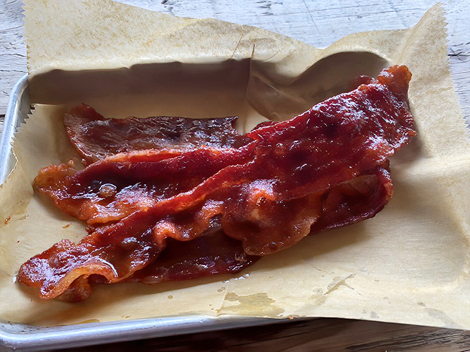 Candied bacon: because regular bacon wasn't already enough of a guilty pleasure. This is breakfast candy for grown-ups.