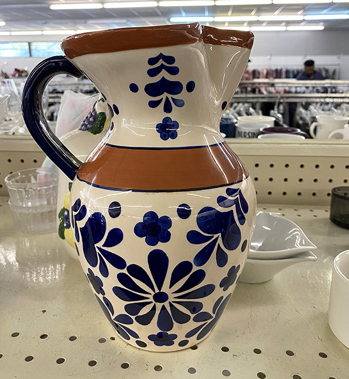 This blue and white ceramic pitcher isn't just kitchenware&mdash;it's a Mediterranean vacation for your dining table at a fraction of airfare.
