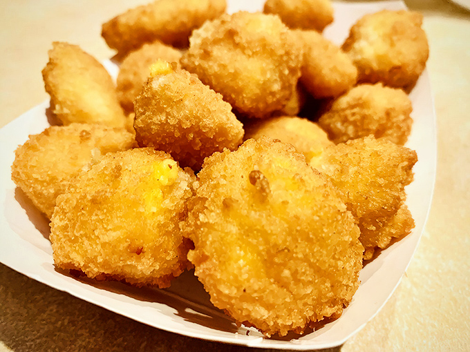 Wisconsin's favorite appetizer done right&mdash;golden, crispy exterior giving way to that signature cheese curd "squeak." Resistance is futile, my friends.