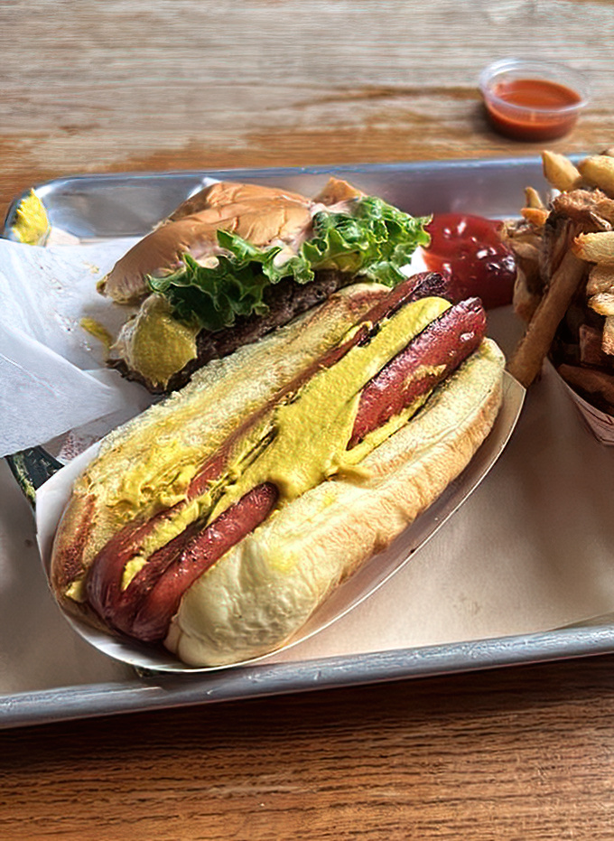 Hot dog architecture at its finest&mdash;the mustard-to-dog ratio achieving that perfect golden balance that brings tears to a Chicagoan's eyes.