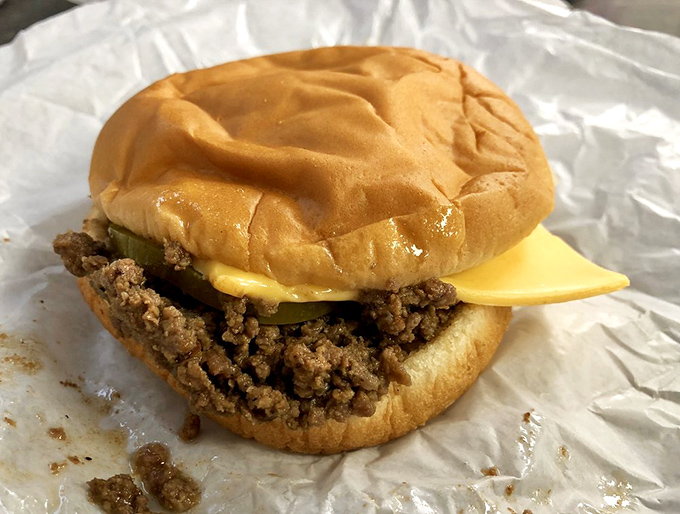 The cheese-rite sandwich proves that sometimes simple combinations create the most spectacular results.