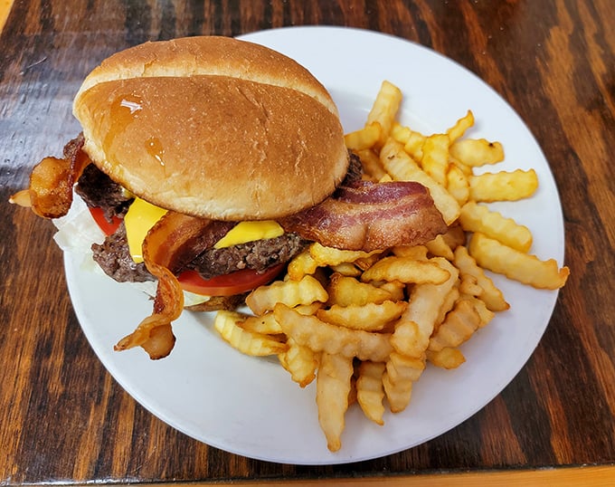 Behold the burger that launched a thousand road trips&mdash;hand-patted, perfectly melted cheese, and those crinkle-cut fries that somehow taste better than your childhood memories. 