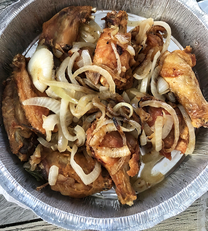 These aren't your sports bar wings! Cristino's Italian-style chicken wings with caramelized onions rewrite the rules of what this humble appetizer can become.