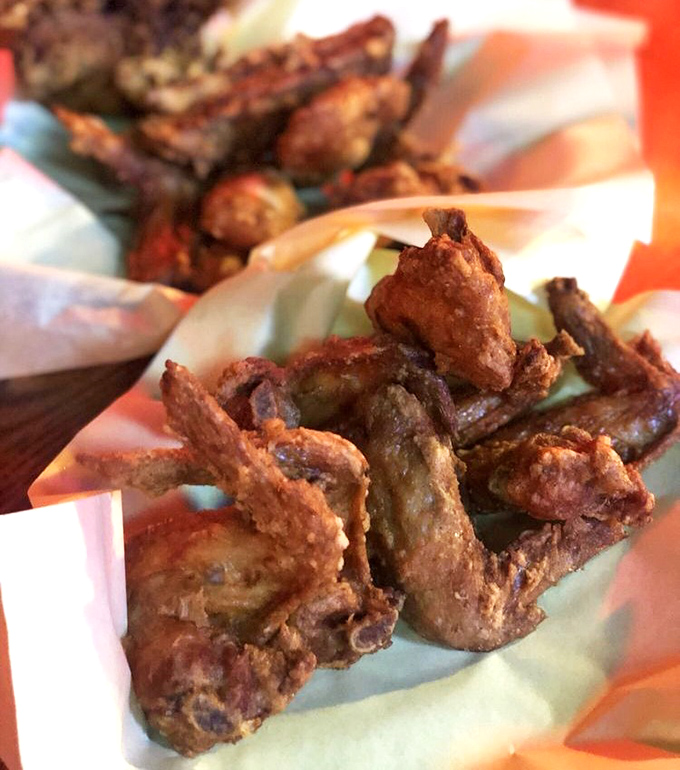 Wings so perfectly crispy they make angels sing. The kind of finger food worth getting your fingers gloriously messy for.
