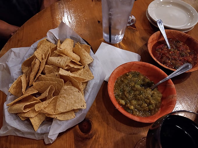 Chips and salsa: the opening act that deserves a standing ovation. Crispy triangles of joy paired with salsa that's fresh enough to make a tomato blush.
