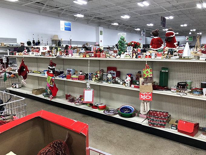 Santa might shop here himself&mdash;festive decorations and holiday items fill the shelves at prices that would make even Scrooge smile.
