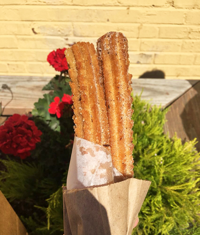 These churros aren't just fried dough &ndash; they're crispy, sugar-dusted time machines to childhood joy.