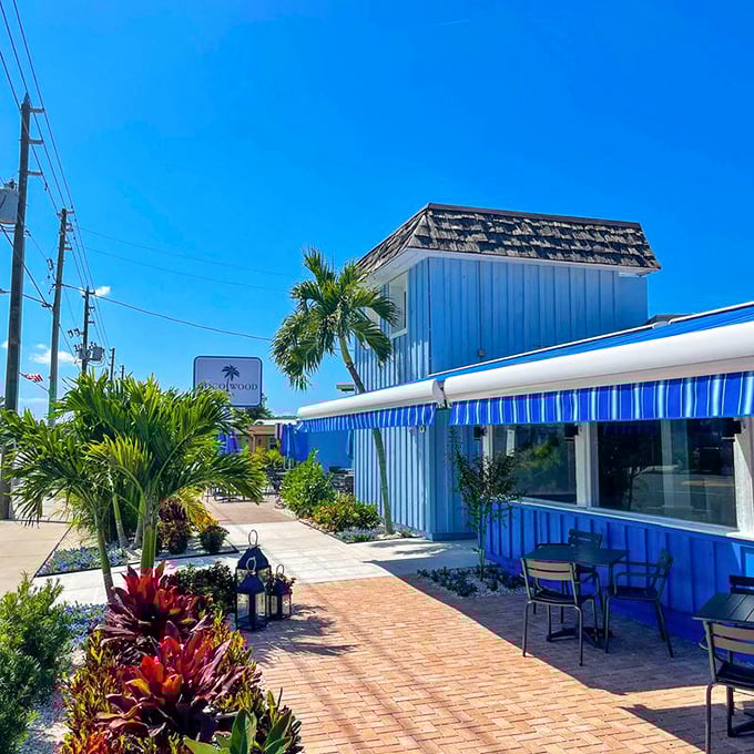Cheerful island architecture with vibrant tropical landscaping &ndash; the quintessential Florida aesthetic that makes every day feel like vacation.