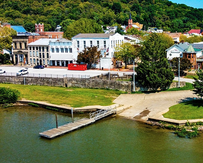 Downtown Ripley hugs the riverbank like an old friend, its historic buildings standing shoulder to shoulder as they have for generations. 