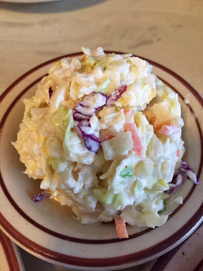 Coleslaw that actually tastes like vegetables instead of mayonnaise soup &ndash; crisp, colorful, and the perfect cool counterpoint to hot chicken.