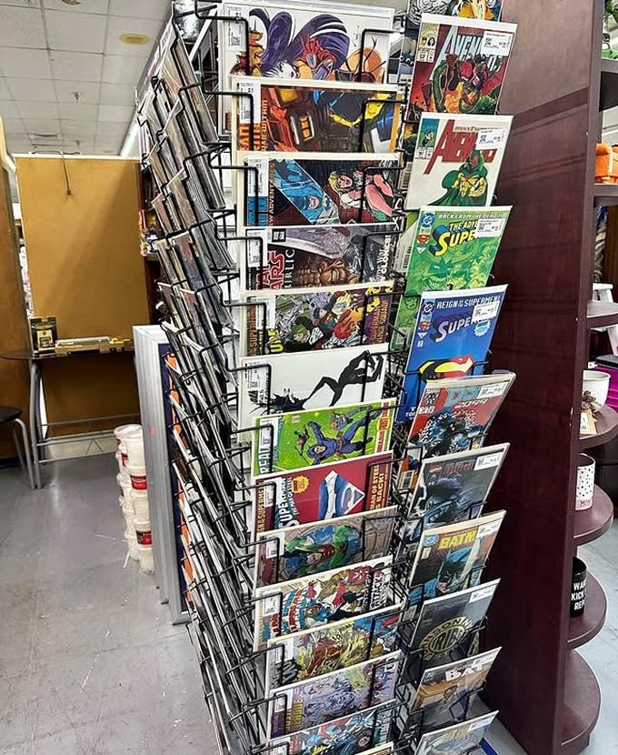 Comic book collectors, prepare for nostalgia overload as superheroes from every era await your browsing pleasure.