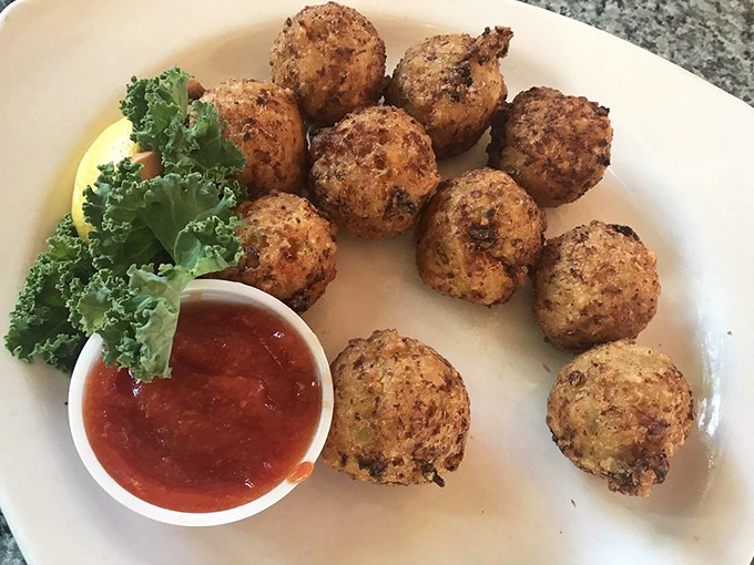 Golden-brown conch fritters that crunch then melt in your mouth. These little spheres of happiness are the Keys' answer to comfort food.