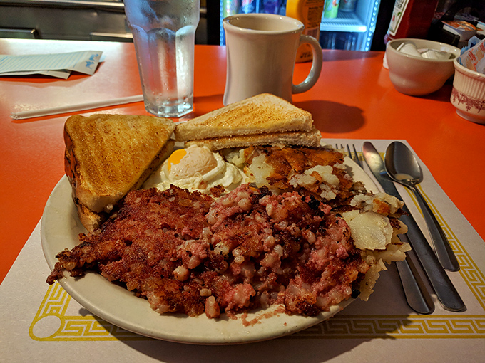 Breakfast perfection isn't complicated&mdash;just perfectly crisped hash browns, buttery toast, and eggs that know exactly what they're doing.