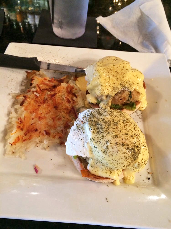 The Eggs Benedict here elevates brunch to an art form&mdash;perfectly poached eggs perched atop crab cakes with hollandaise cascading down like a buttery waterfall.