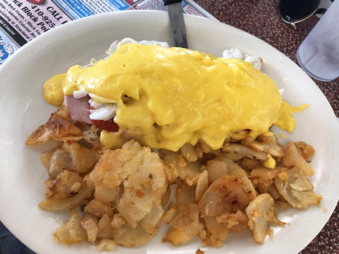 Eggs Benedict got all dressed up for Maryland prom with crab meat and hollandaise. This plate doesn't just speak to you&mdash;it sings.