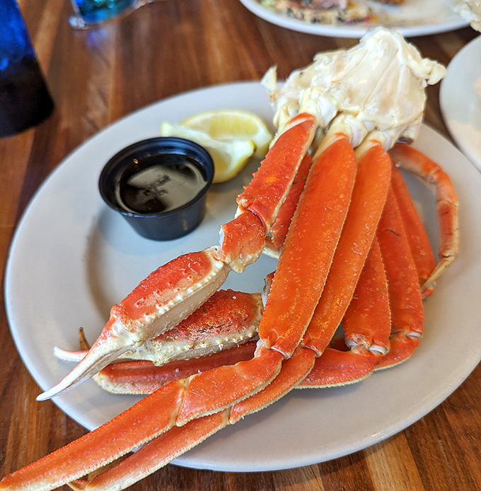 Crab legs: Nature's way of making you work for your dinner while simultaneously proving it's absolutely worth the effort.