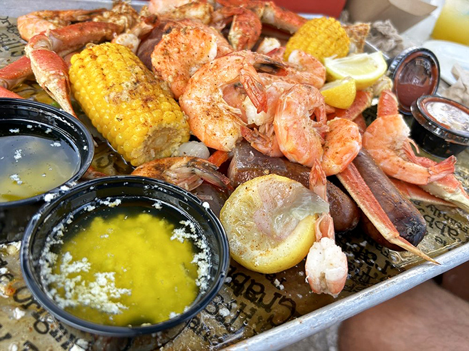 Not so much a meal as a glorious seafood battlefield. Grab your bib and prepare for the sweetest surrender.