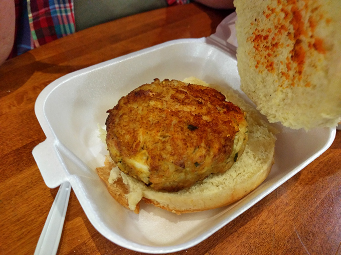 The holy grail of Maryland cuisine: a crab cake that's all jumbo lump meat with just enough binding to keep it from floating away.