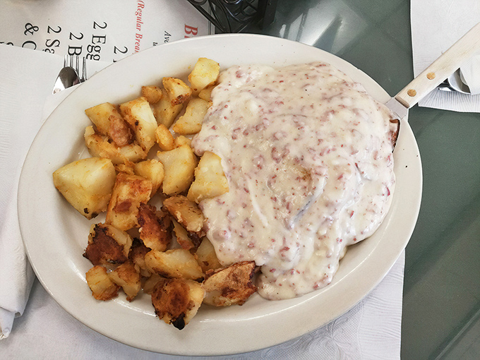 Creamed chipped beef &ndash; the breakfast dish that launched a thousand nicknames, smothering those home fries in gravy-blanket perfection.