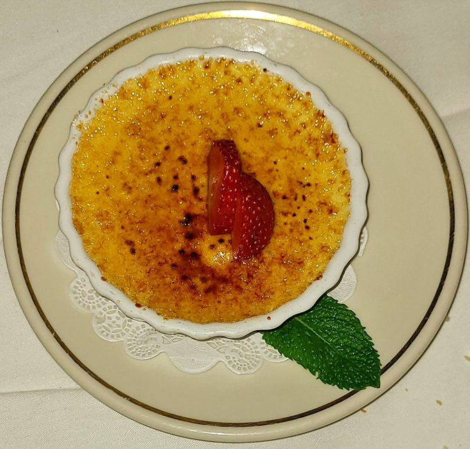 That perfectly caramelized top makes the most satisfying crack since bubble wrap was invented. Dessert as performance art.