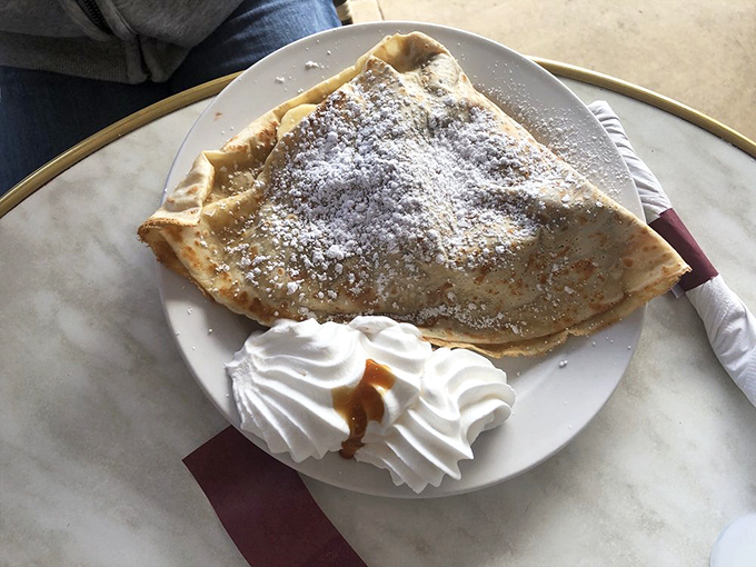 Sweet simplicity at its finest&mdash;a crepe that proves sometimes all you need is good butter, sugar, and a little whipped cream to find happiness.