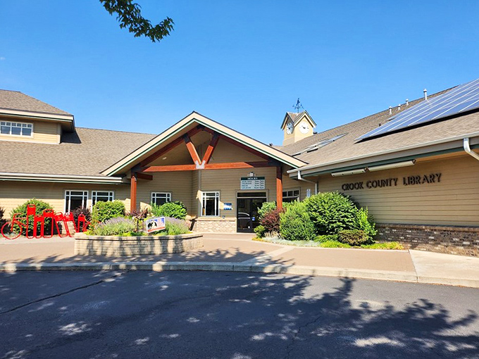 The Crook County Library proves that beautiful architecture isn't just for big cities. A community treasure where stories and sunshine coexist beautifully.