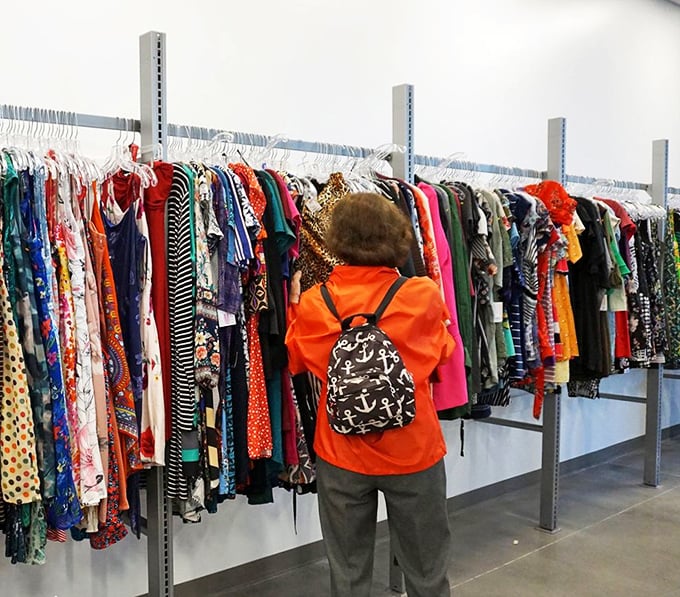 Treasure hunters in their natural habitat&mdash;scanning racks with practiced eyes that can spot a designer label from twenty paces.