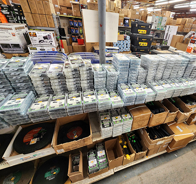 Hardware heaven for the DIY devotee. These shelves of Lucas Oil products promise to fix what's squeaking, leaking, or just not performing up to Pennsylvania standards.