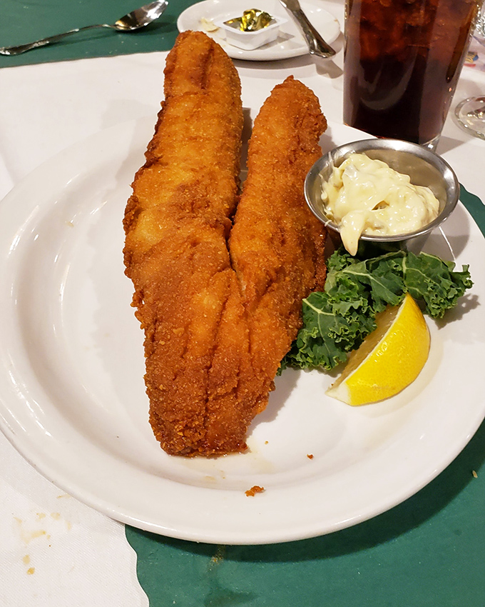 Golden-fried walleye that rivals anything caught and cooked dockside &ndash; crispy exterior giving way to flaky white fish that tastes like summer at the lake.