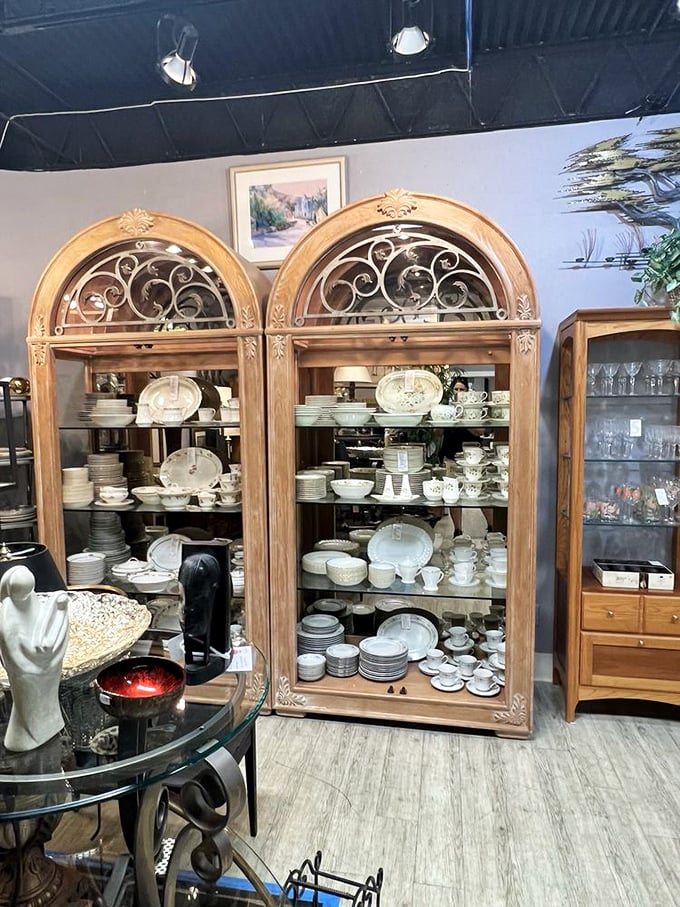 Fine china and everyday dishes mingle like old friends at the world's most civilized dinner party.