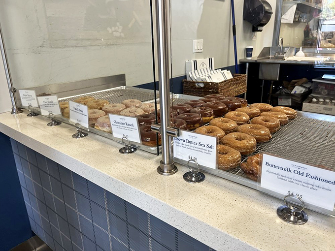 Donut display case of dreams. Like the jewelry counter at Tiffany's, but with treats you can actually afford and enjoy immediately.