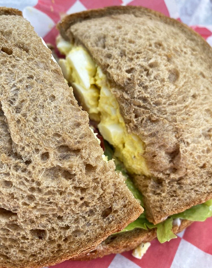 This egg salad sandwich isn't having an identity crisis&mdash;it knows exactly what it is: comfort between bread slices.