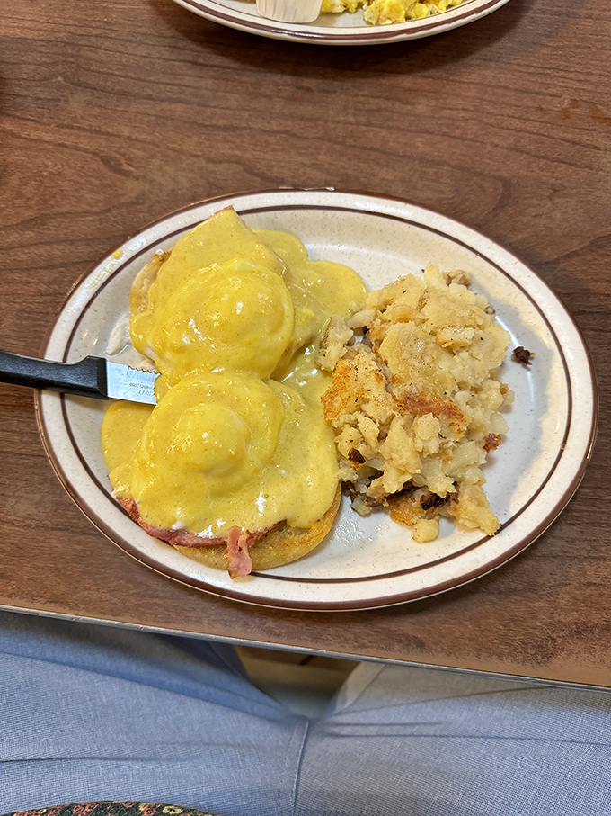 Eggs Benedict done right, because some mornings demand a little culinary sophistication with your coffee.