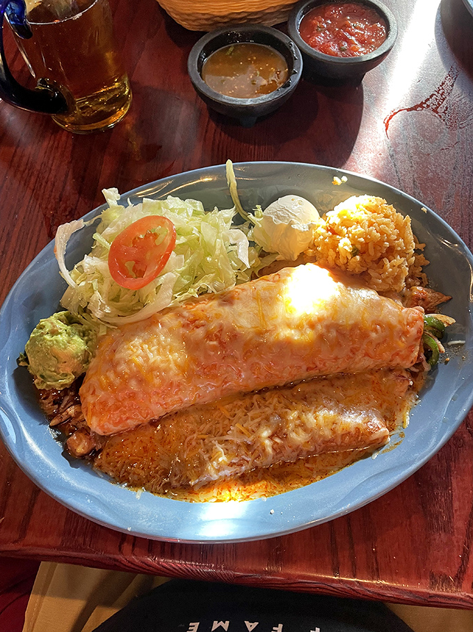 These enchiladas aren't just covered in sauce and cheese&mdash;they're swimming in flavor, basking in a sauce that deserves its own fan club.