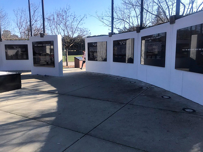 The Faces of Freedom Veterans Memorial provides a thoughtful space for reflection, honoring service and sacrifice with dignified simplicity.