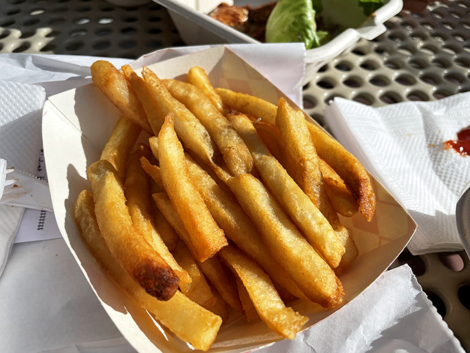 French fries that actually taste like potatoes&mdash;what a concept! Crispy, golden, and demanding to be devoured immediately.