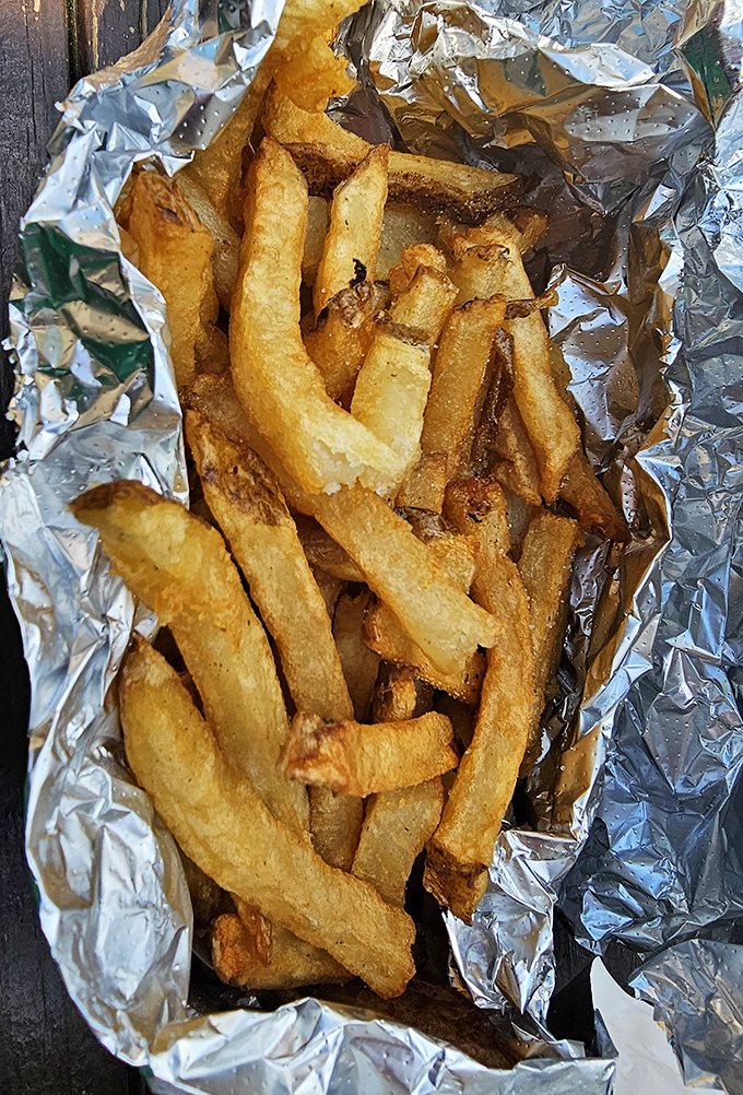 Golden fries that could make even the most sophisticated palate forget about fancy restaurant sides completely and utterly.
