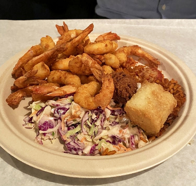 Golden-fried shrimp that snap with freshness. These aren't those sad freezer specimens&mdash;they're the real deal, straight from local waters.