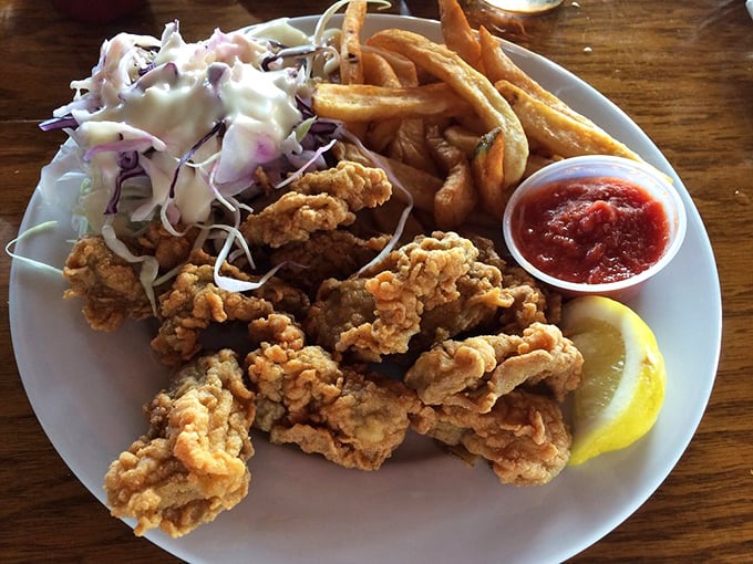 Fried oysters with the perfect crunch-to-brine ratio&mdash;like edible treasures from the Chesapeake, each bite a tiny celebration.