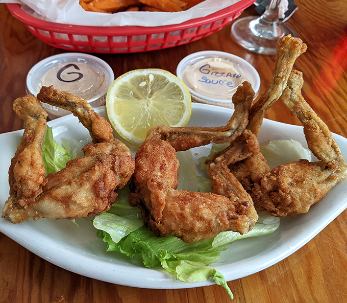 Frog legs that would make even the most skeptical diner leap with joy&mdash;crispy, tender, and served with a side of culinary adventure.