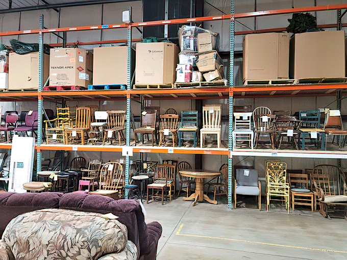 Chair heaven! From formal dining to casual lounging, this furniture lineup has hosted more family dinners than Thanksgiving at Grandma's house.